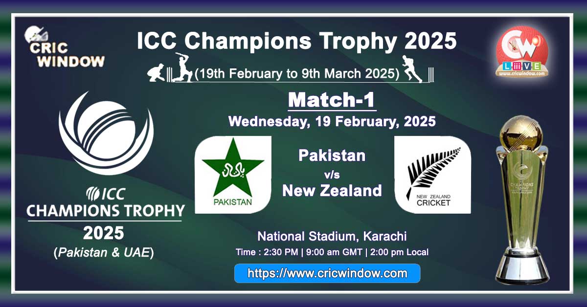 ICC Champions Trophy latest updates 2025